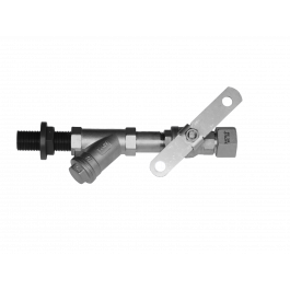 Eye bath valve assembly for tank showers