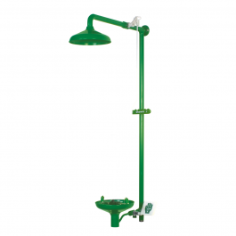 Hughes Wall Mounted Laboratory Shower with Eye Face Wash
