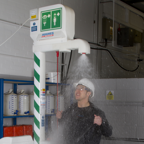 Heated Safety Shower, Eye Wash and Handheld Eye Bath