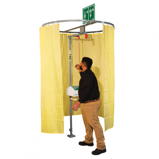 Modesty Curtain for Safety Shower - Hughes Safety Showers