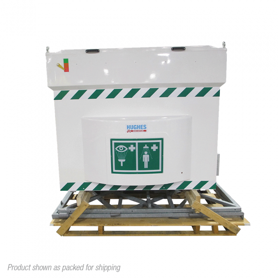 Quick Ship Emergency Safety Shower with a Jacketed 2000L Overhead Tank