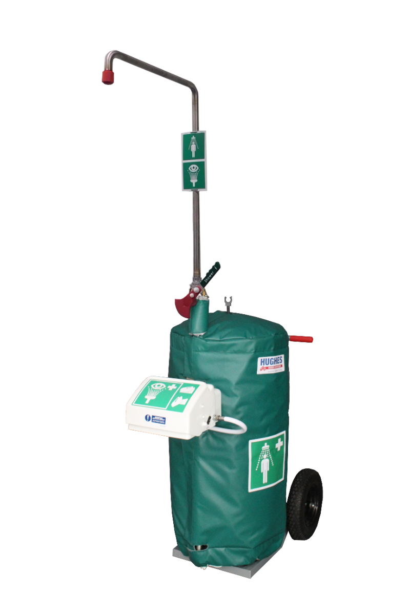 Self Contained Safety Shower with Insulated Jacket